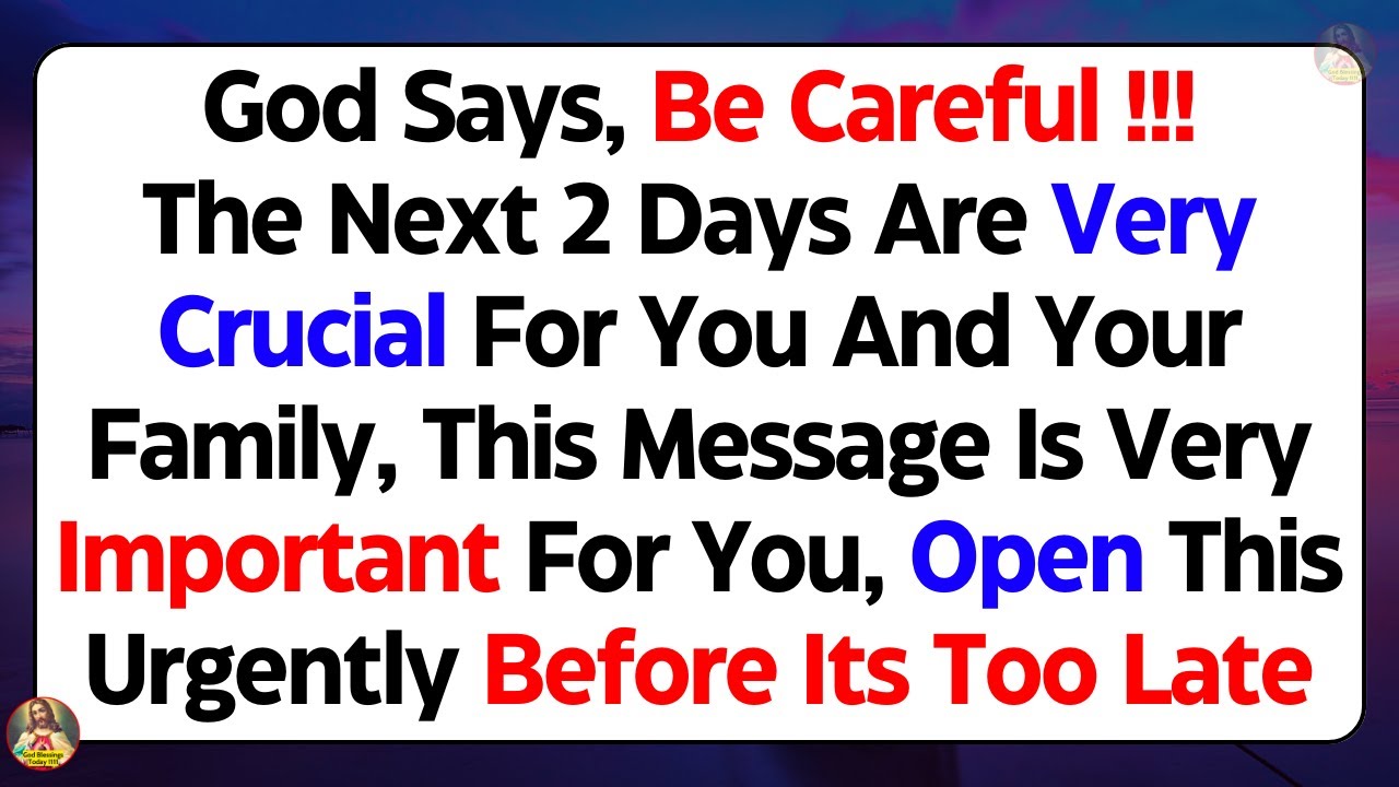 11:11🛑God Says: Next Two Days Are Very CRUCIAL For You & Your Family ...