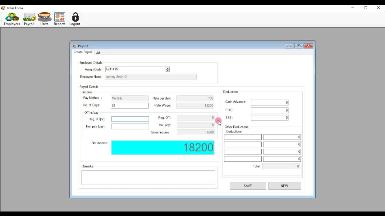 Payroll System using C# and MySQL Database DEMO - YouTube