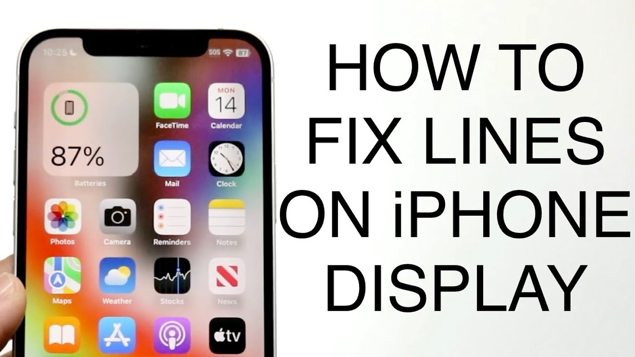 How To FIX Random Lines On iPhone Display! (2023) - YouTube