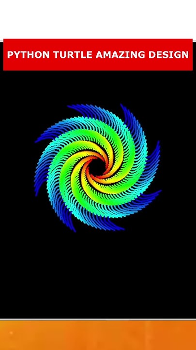 Python Turtle Graphics Code-spiral Colorful Design. - Youtube