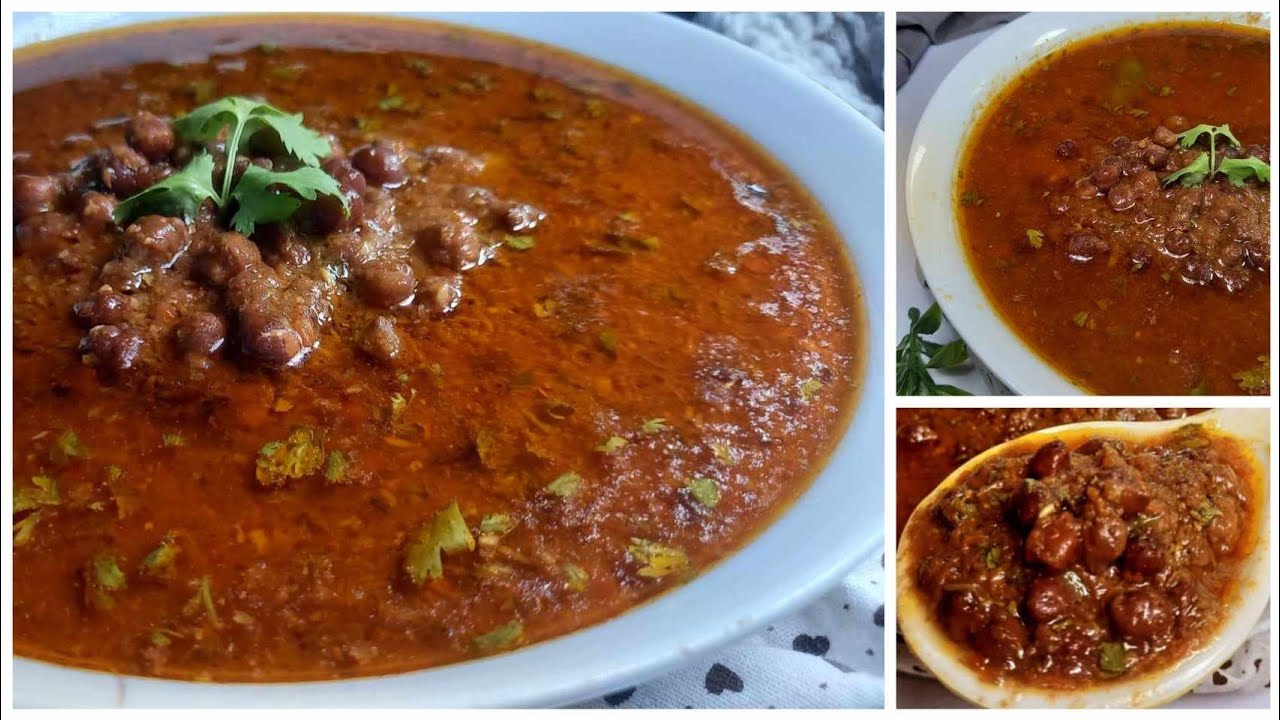 Kalay Chane Salan Recipe || Punjabi Famous Kala Chana Salan recipe ...