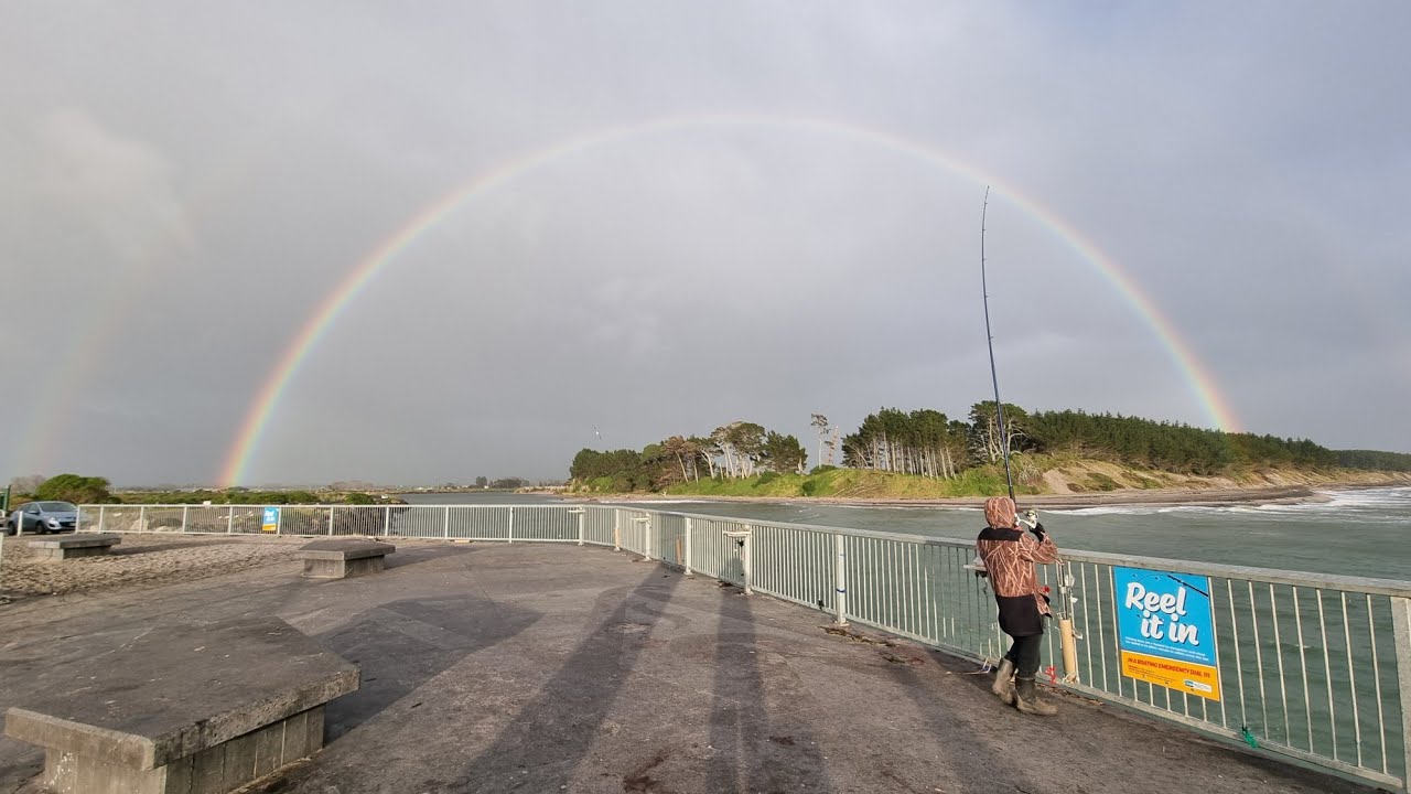 kaituna Cut Reserve fishing in rough weather - YouTube