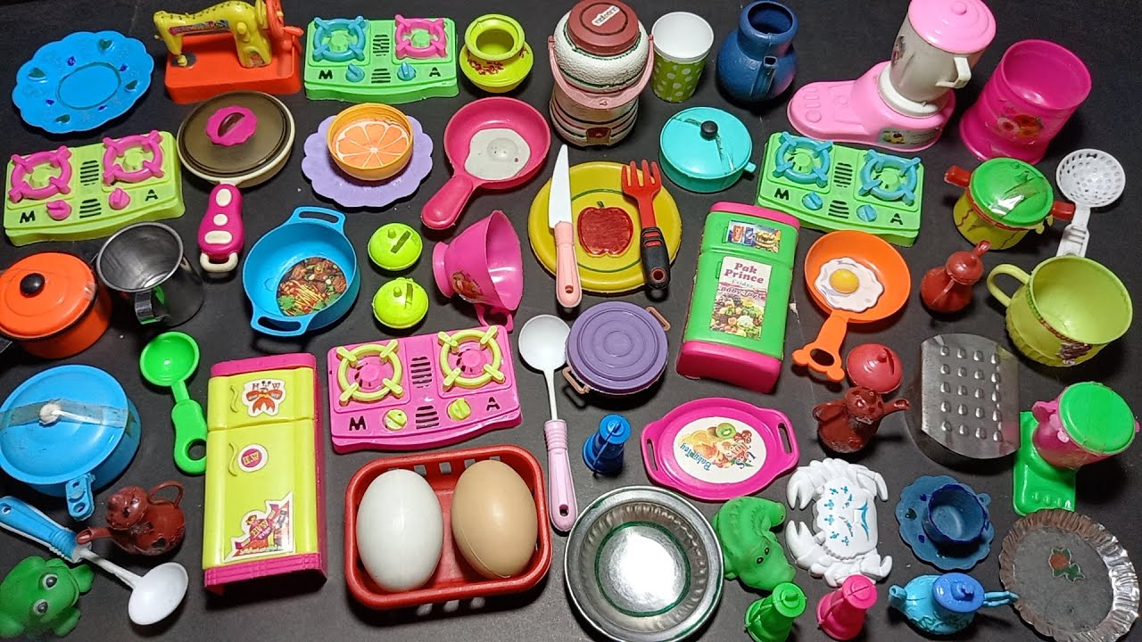 Kitchen set | Satisfying unboxing with plastic kitchen set toys - YouTube