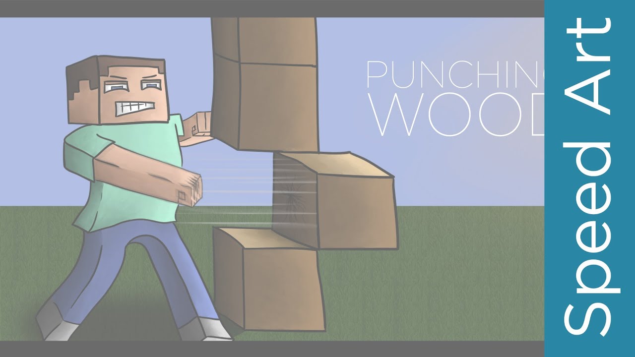 Speed Art | Punching Wood - YouTube