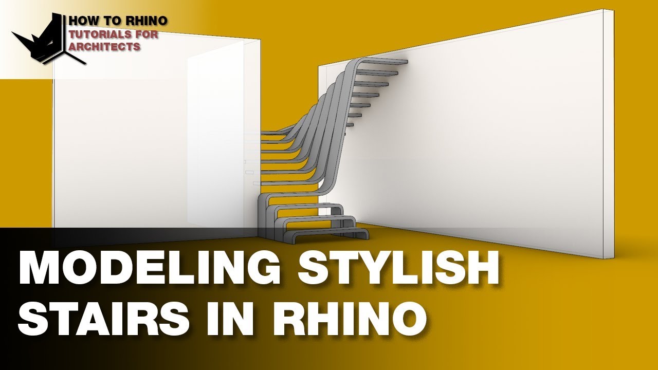 Learn Rhino Modeling Stylish Stairs - YouTube
