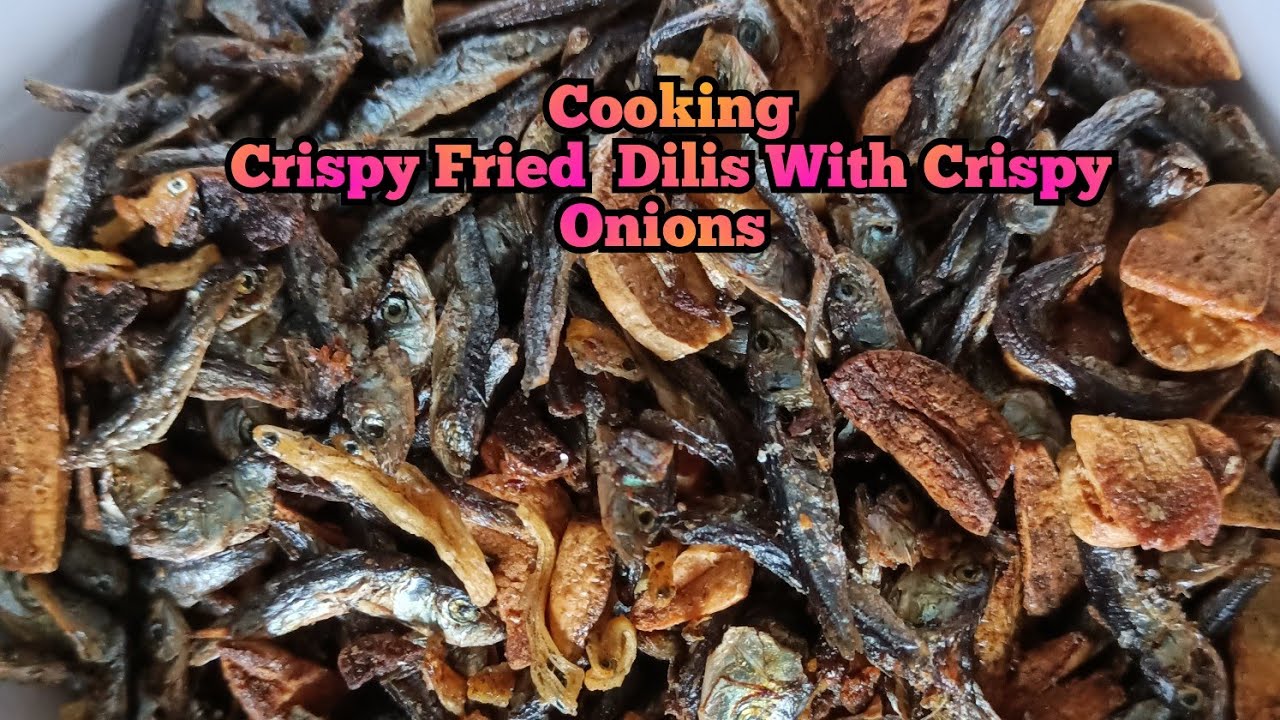 Cooking Crispy Fried Dilis With Crispy Onions #cooking - YouTube