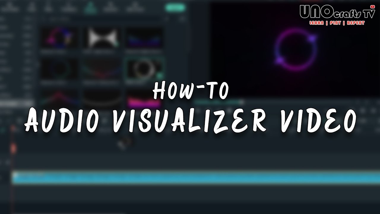 How to Make an Audio Visualizer Video (LoFi) | Tutorial by UNOcrafts TV ...