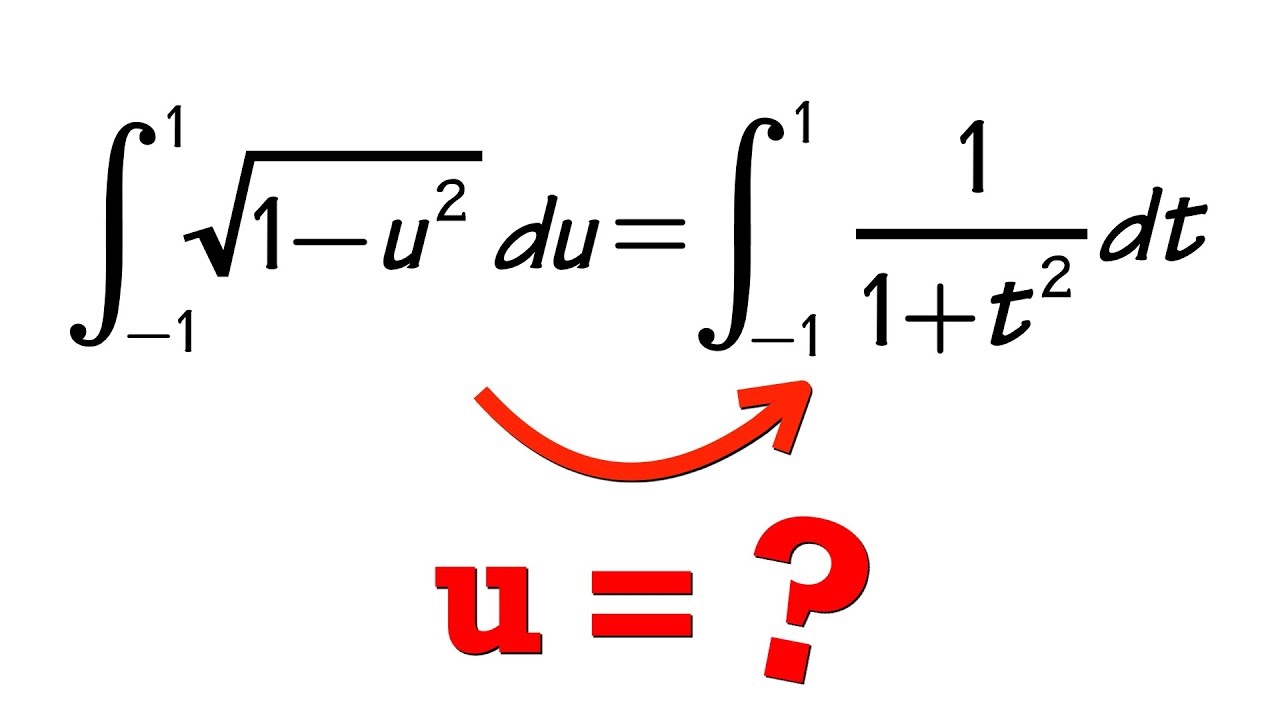 Can we do a direct substitution between these two integrals? - YouTube