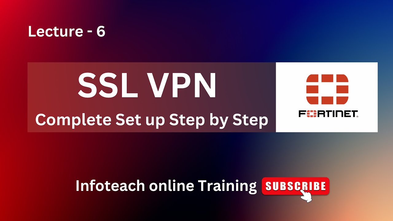 How to Setup SSL/VPN to Remotely Connect to a FortiGate firewall Step ...