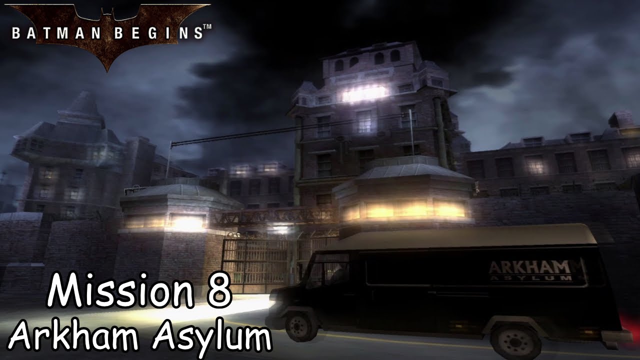 Batman Begins - Challenging - Mission 8 - Arkham Asylum - YouTube