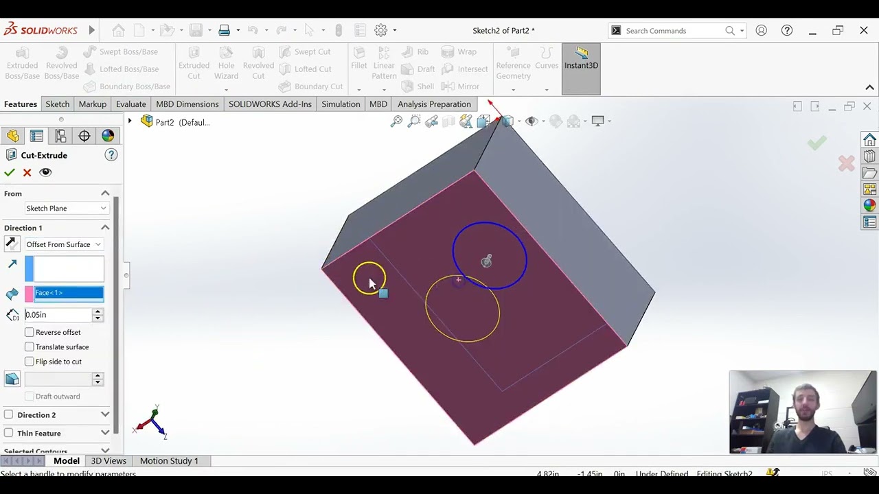 Extruded Cut - YouTube