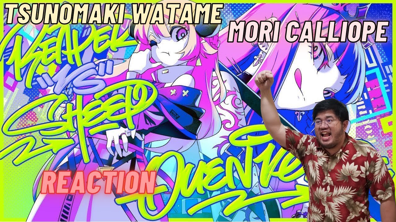 Hololive Reaction - Calli x Watame: Reaper vs Sheep (Both Versions ...