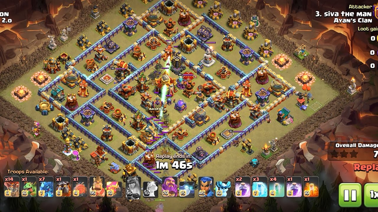 Last minute clan war attack🤒🫀 | Blizzard E-drag | Clash with Siva - YouTube