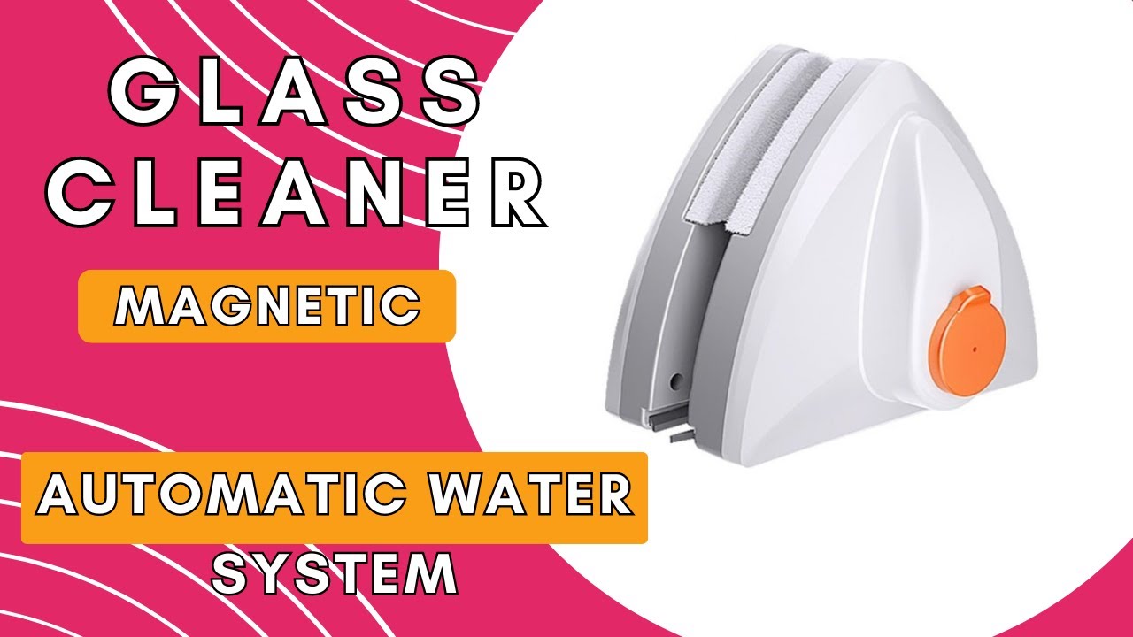 Magnetic Glass Cleaner - With Automatic Water System - YouTube