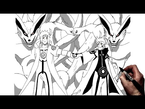 How To Draw Naruto & Minato | Step By Step | Naruto