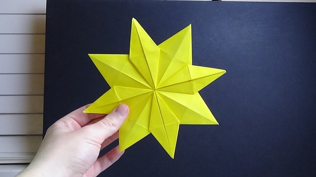 Origami Sun/8-Pointed Star - Pure Origami - YouTube