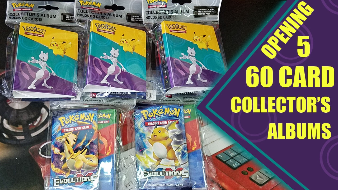 POKEMON EVOLUTIONS - OPENING 5 - 60 CARD COLLECTOR'S ALBUMS - POKEMON ...