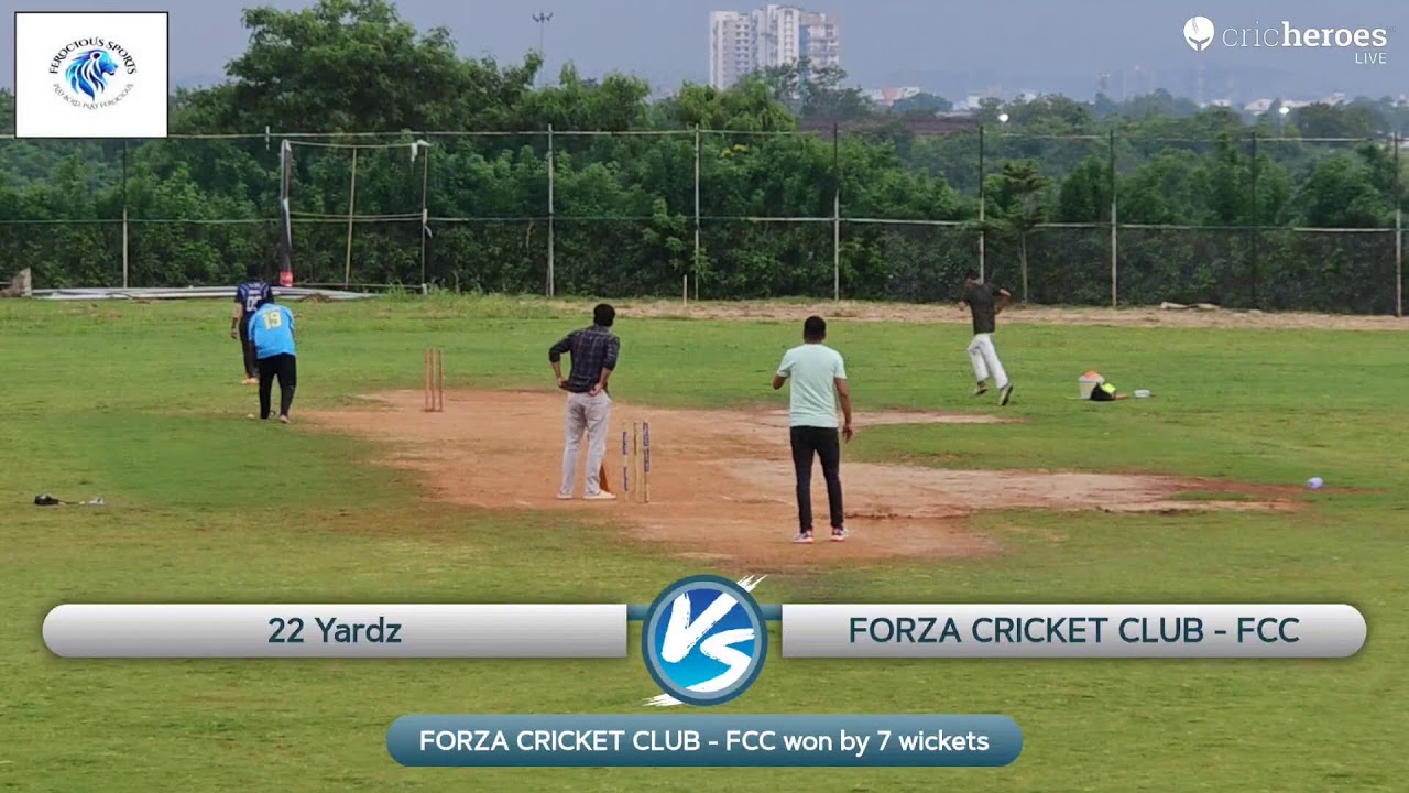 22 Yardz vs FORZA CRICKET CLUB - FCC Live Cricket Match | ASA Series 3. ...