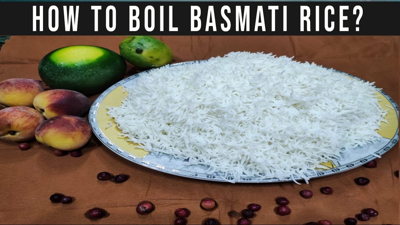 How to boil Basmati Rice | How to boil Basmati Rice for biryani | How ...