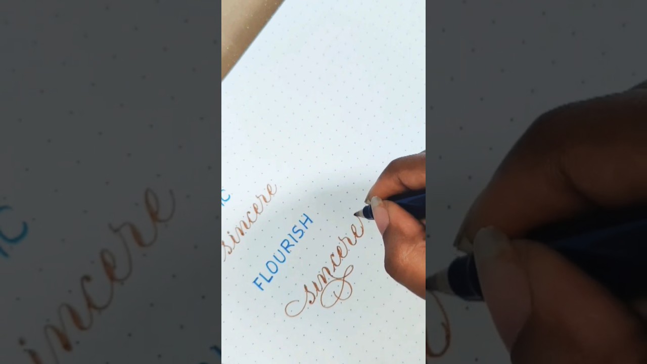 "Sincere" in different calligraphy styles #calligraphy #brushpen - YouTube