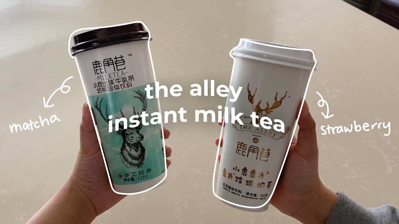 the alley instant milk tea + review | DIY bubble tea - YouTube