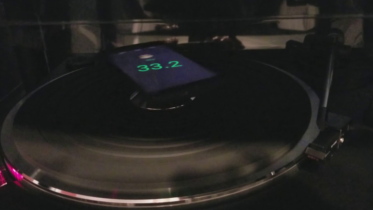 Technics SL-DD22 speed test - YouTube