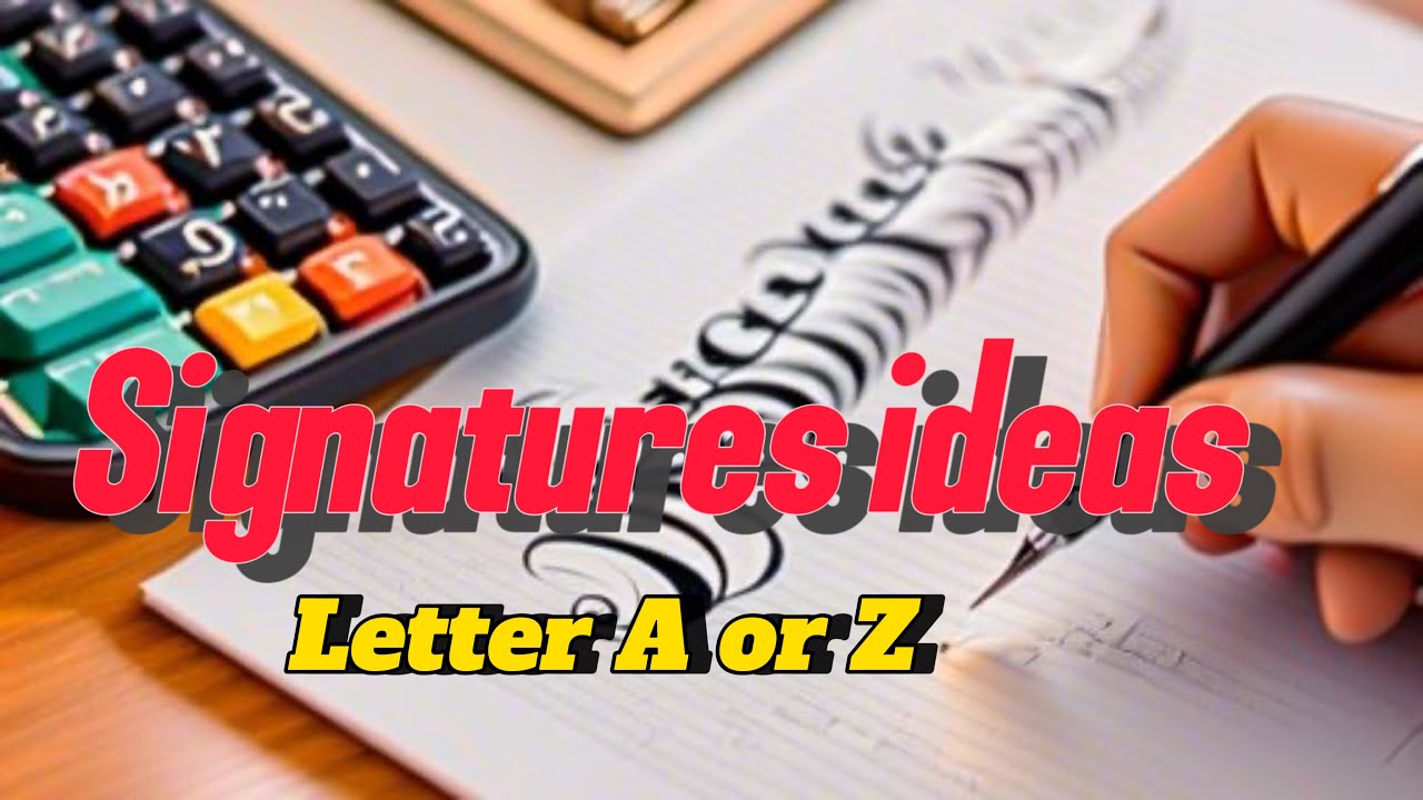 Letter A or Z signature ideas #viral #signature #lettering #art # ...