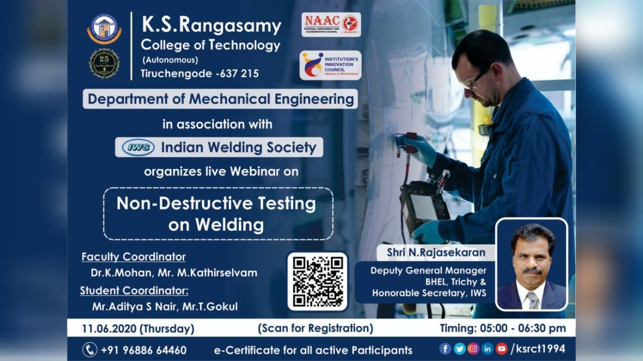 Webinar on Non-Destructive Testing in Welding - YouTube