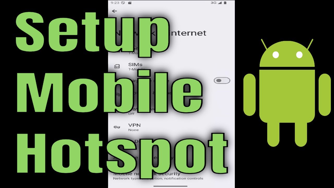 How to Setup a Mobile Hotspot on Android [Guide] - YouTube