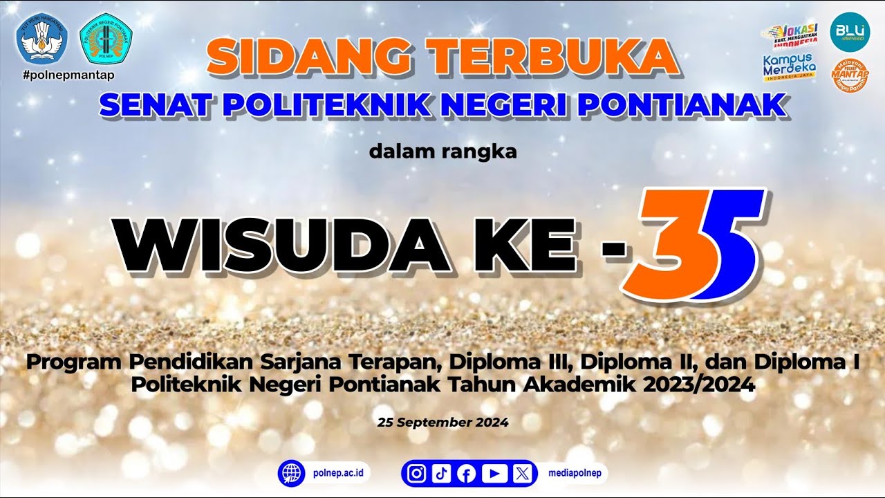 [LIVE] DAY 1 SIDANG TERBUKA SENAT POLITEKNIK NEGERI PONTIANAK - WISUDA ...