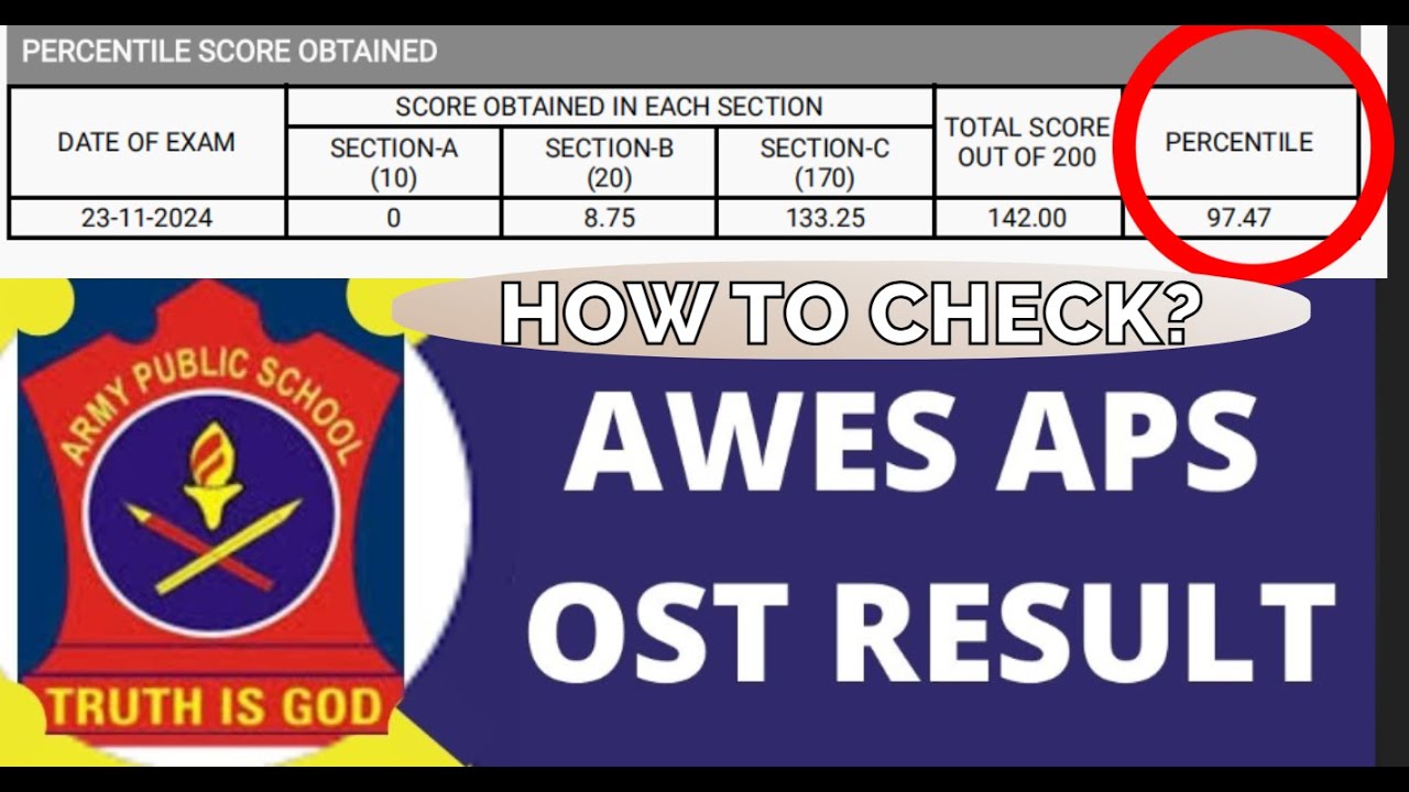 How to Check AWES OST Result 2024? | AWES Scorecard Explained # ...