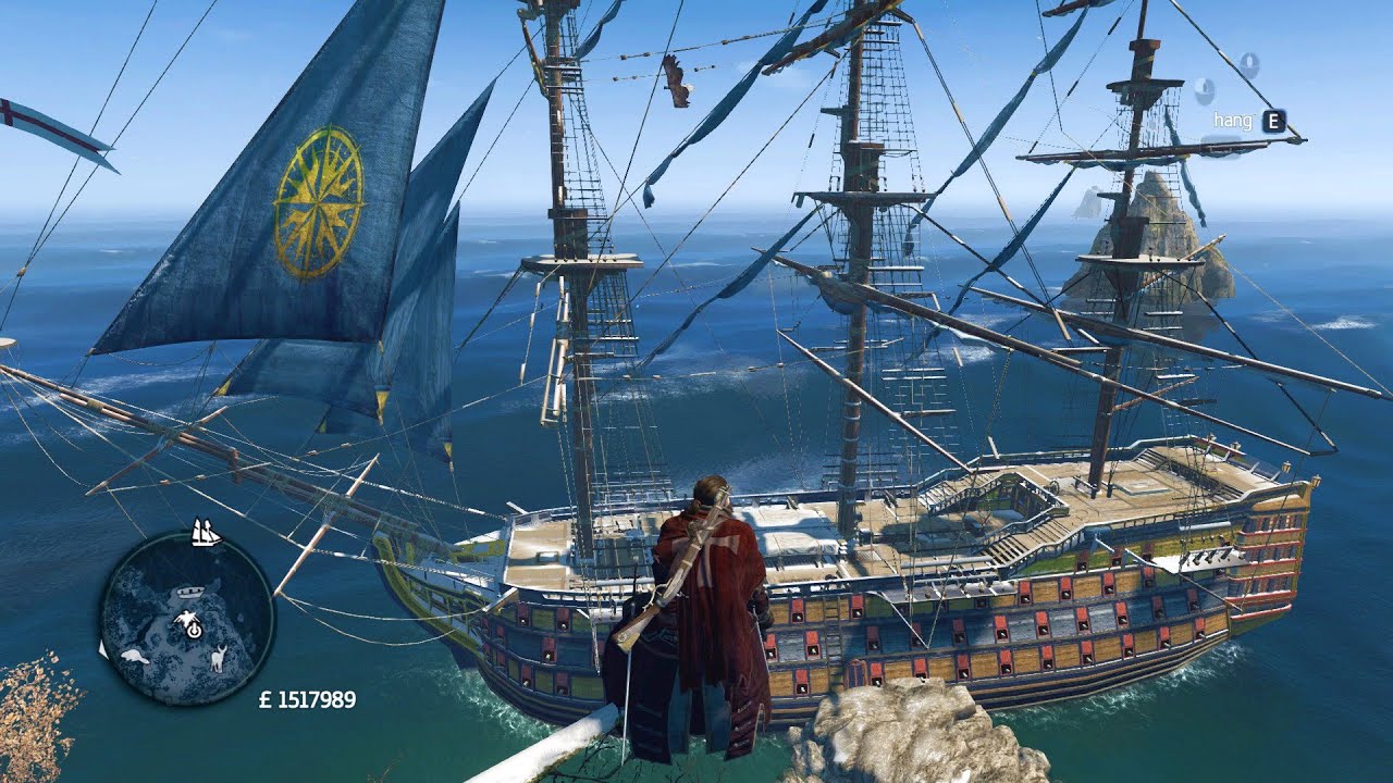 Assassin's Creed Rogue HMS Pembroke Man O War (MOD) - YouTube