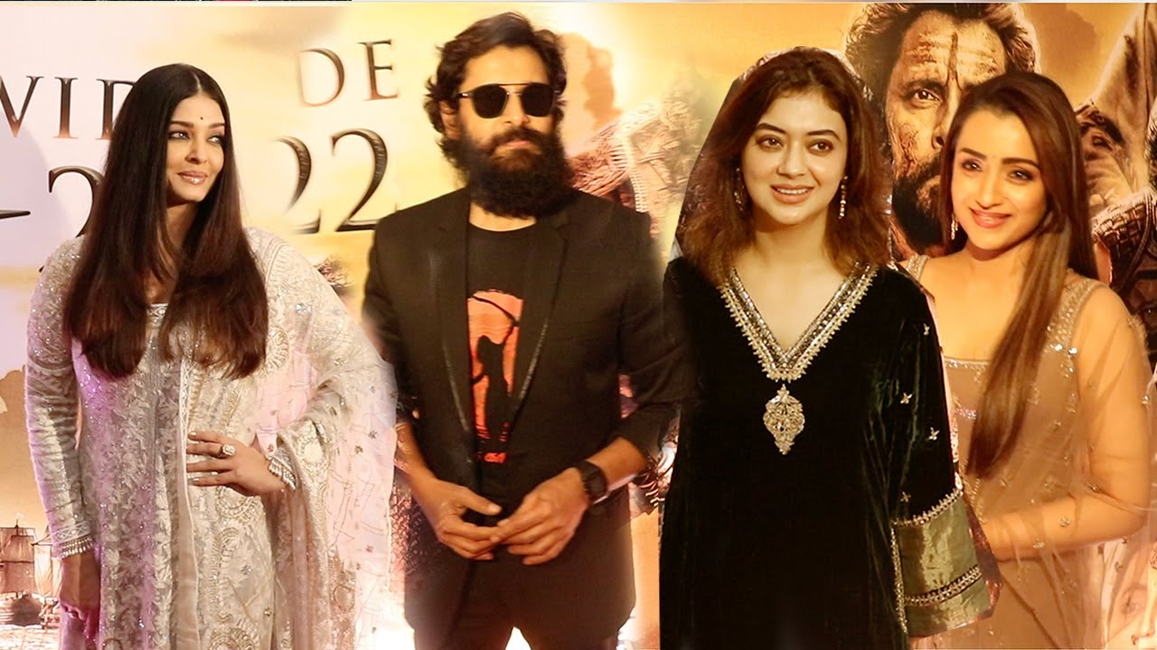 Grand Entry Of Ponniyin Selvin -1 Cast AT Trailer L.- Aishwarya Rai ...
