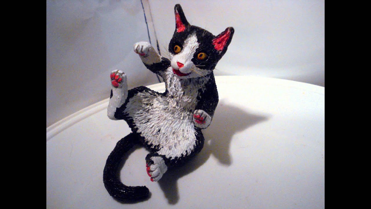 How to sculpt a cat (Part 6) completed - YouTube