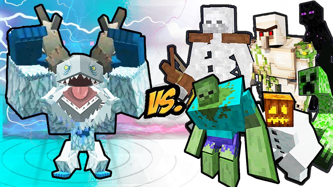 Frostmaw Vs. Mutant Monsters in Minecraft - YouTube