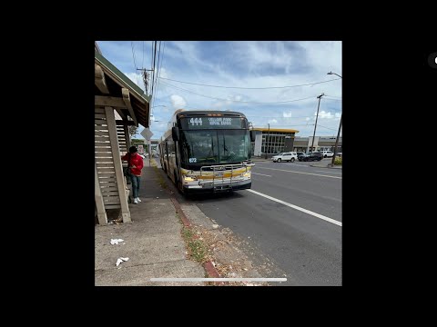Thebus Honolulu Bus' 190 New Flyer XD60 Route 444 Village Park/Royal ...