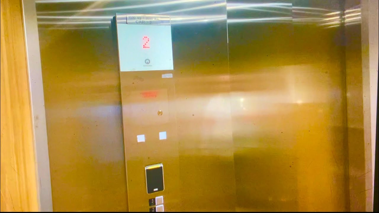 HERE ARE TWO MODERN SCHINDLER ELEVATORS WITH TWO SPEED DOORS - YouTube