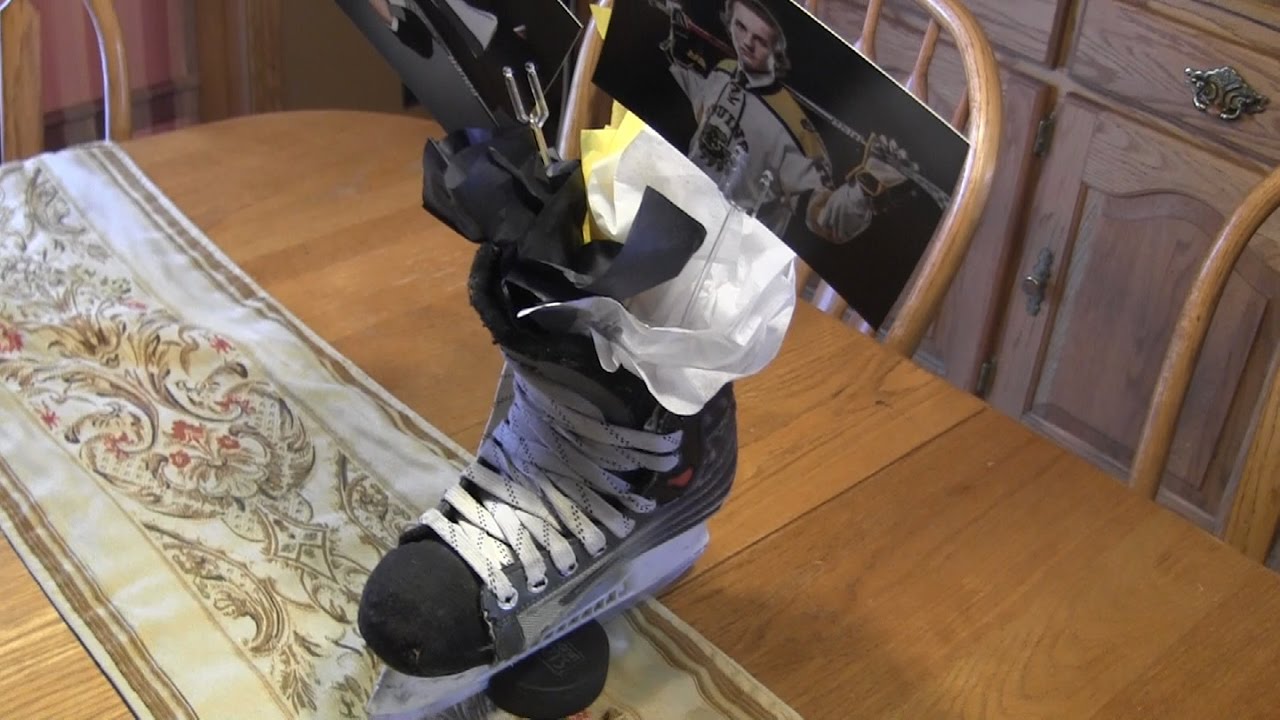 hockey puck ice skate stand - YouTube