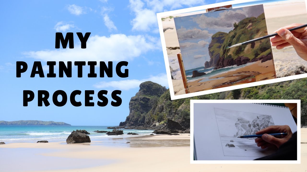 My Painting Process - How My Paintings Begin - YouTube