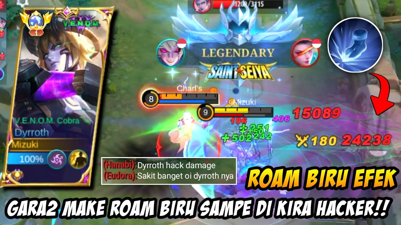 ROAM BIRU EFEK? GARA2 PAKE ROAM BIRU SAMPE DI KIRA HACKER!! DAMAGE NYA ...