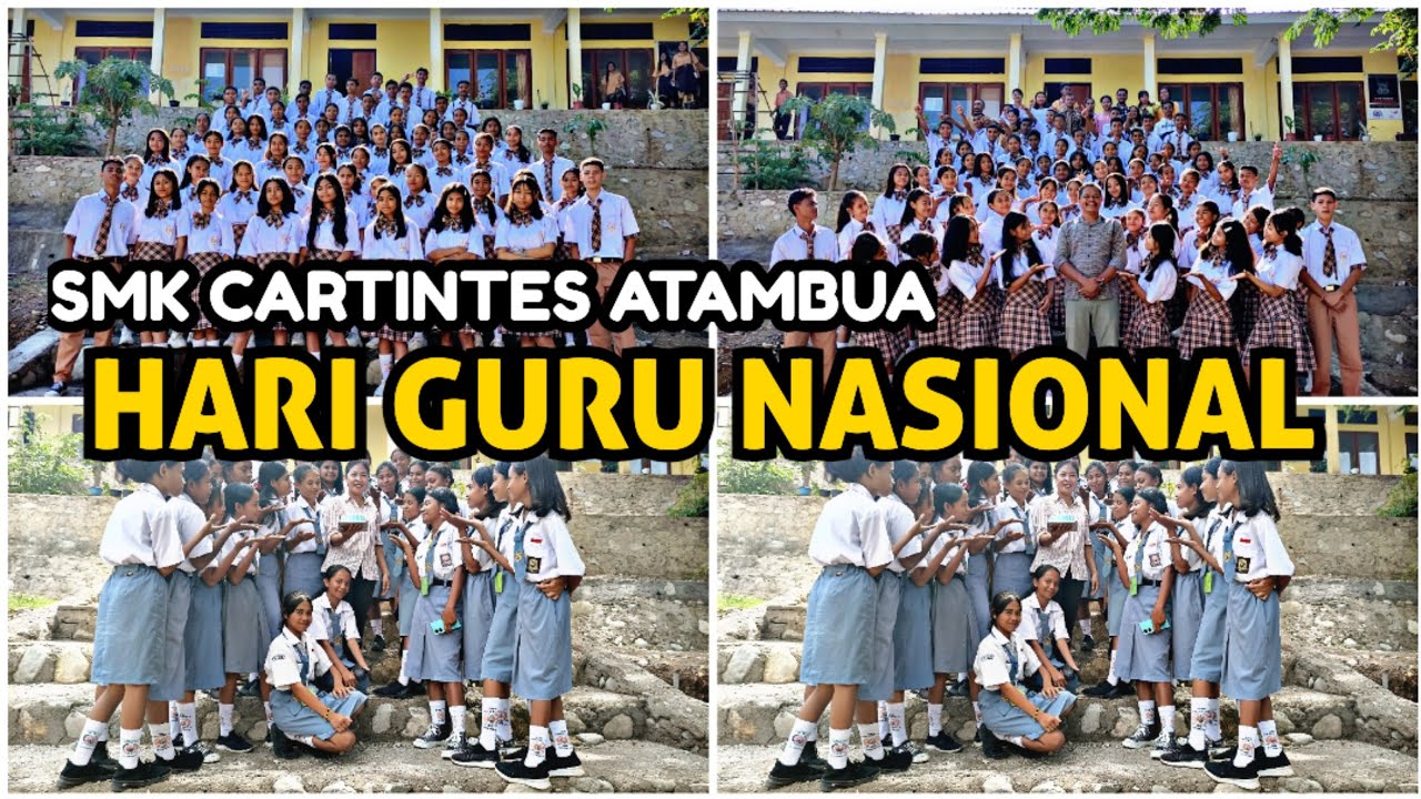 Momen Haru !! Hari Guru Di SMK CARTINTES Atambua - YouTube