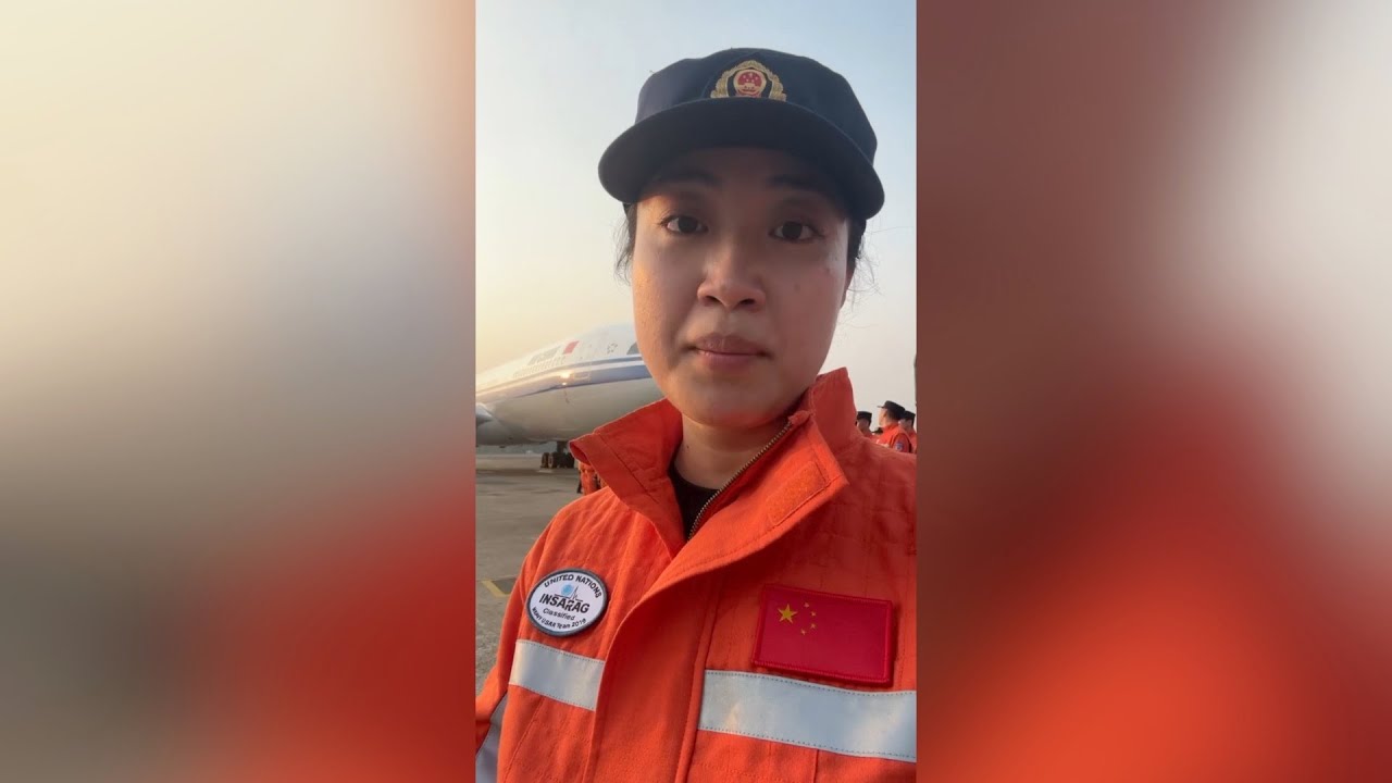 Chinese rescue team arrives in Myanmar after strong earthquake - YouTube