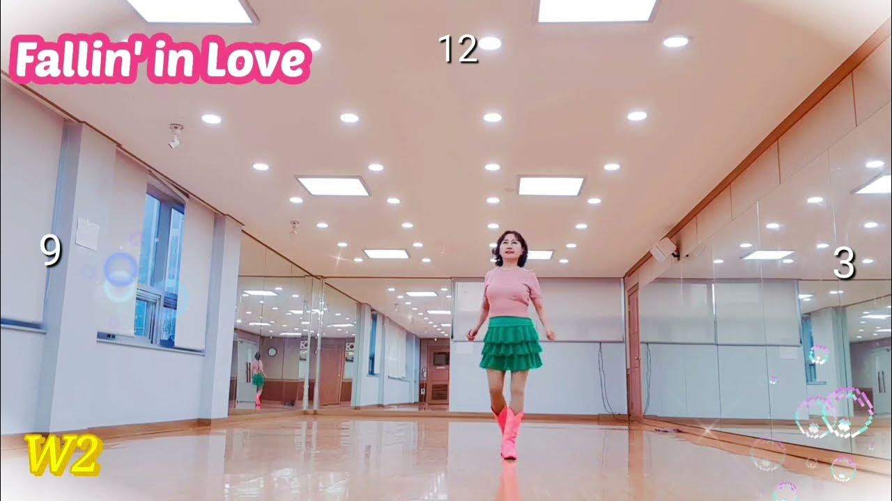 높은초급 Fallin' in Love Count:32 Wall:4 Level:High Beginner - YouTube