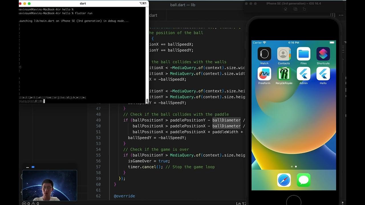 ASPE Lecture 11 Part 2: Using AI to write Pong game in flutter - YouTube