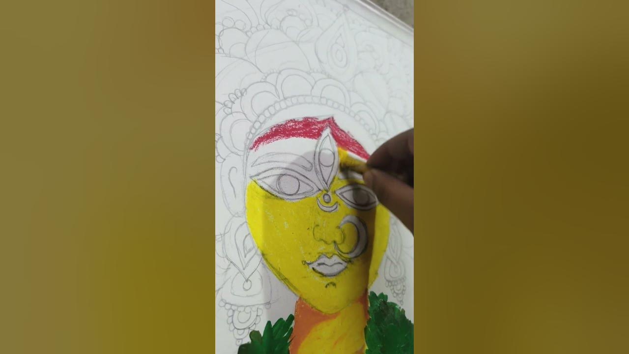 Part 2durga Mata Drawing 🙏🙏 Youtube