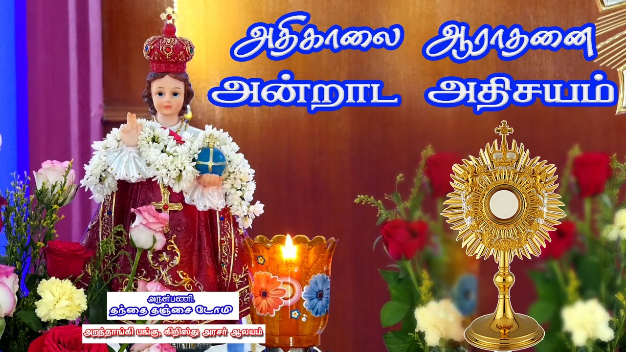 🔴 🅛🅘🅥🅔 21 Aug 25 அதிகாலை ஆராதனை அன்றாட அதிசயம் கிறிஸ்து அரசர் ஆலயம், அறந்தாங்கி Fr. DOMI - YouTube