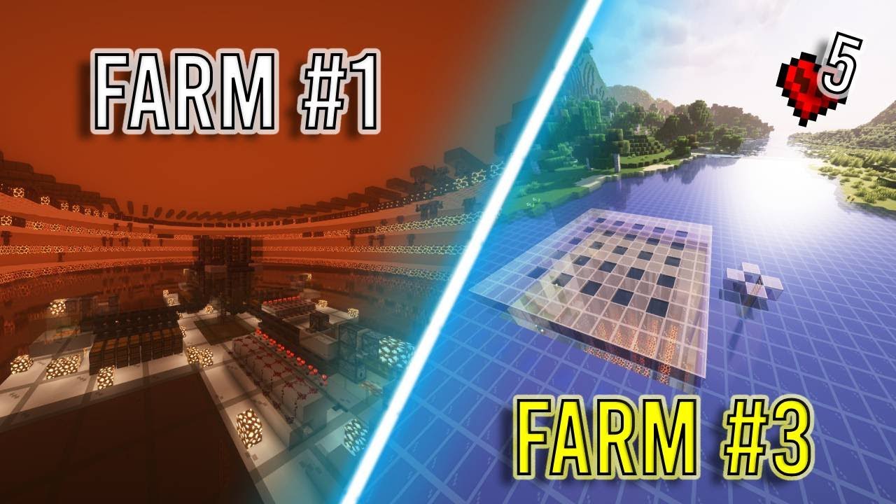 I Built The Most Useful Farms In Hardcore Minecraft! - YouTube