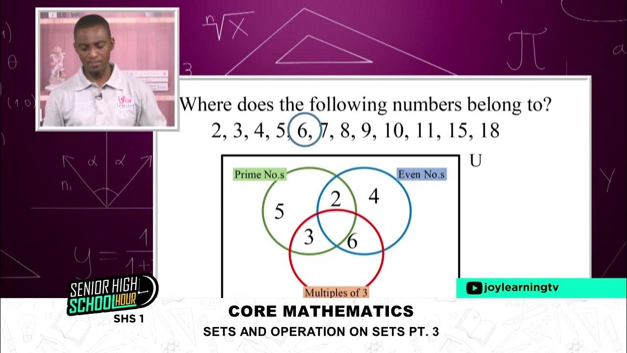 Core Mathematics Shs-1 Sets And Operations Pt- 3 02- 03- 2022 - YouTube
