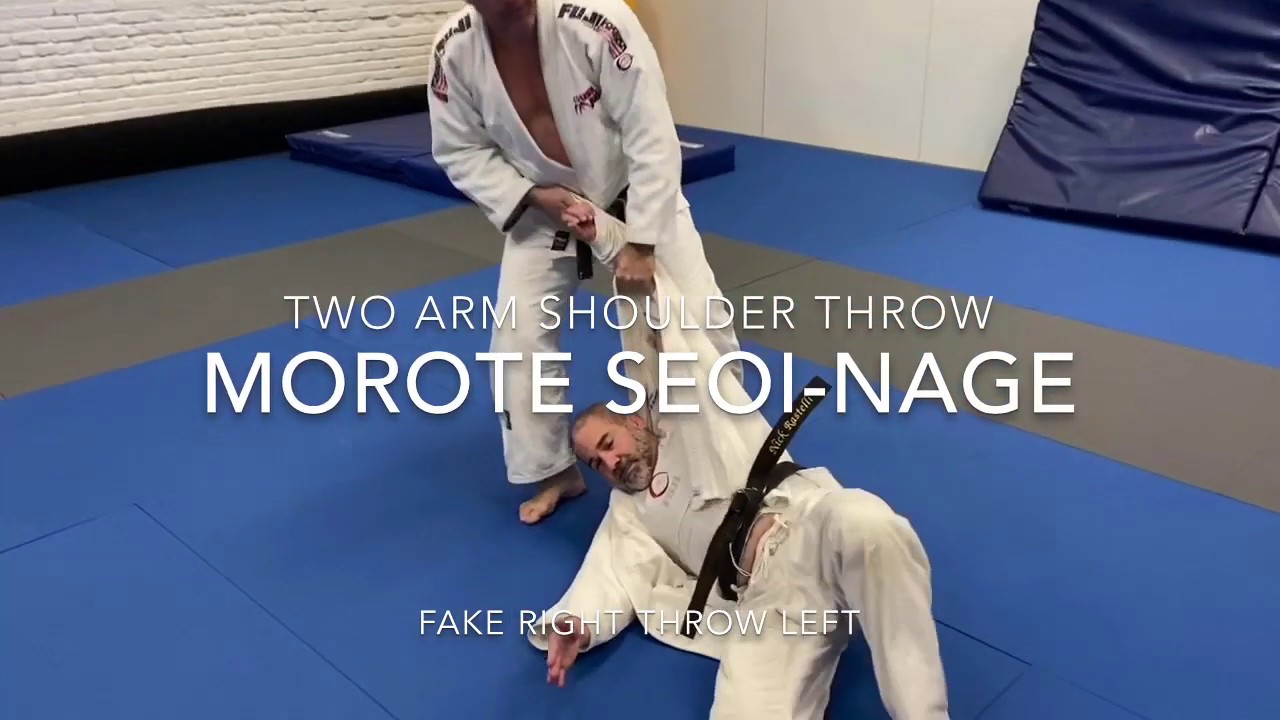 Judo: Left Morote Seoi-Nage (Two Arm Should Throw) - YouTube