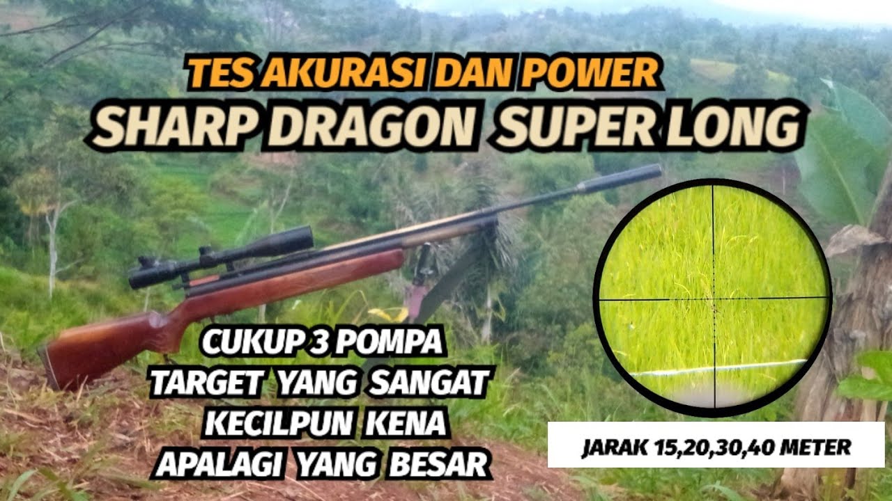 Senapan uklik Sharp dragon super long || tes akurasi dan power | uklik ...